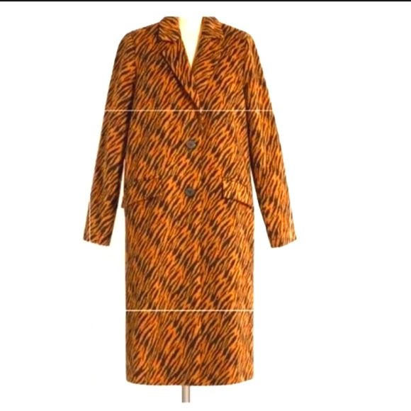 Modcloth | Jackets & Coats | Nwt Modcloth Long Tiger Print Coat | Poshmark